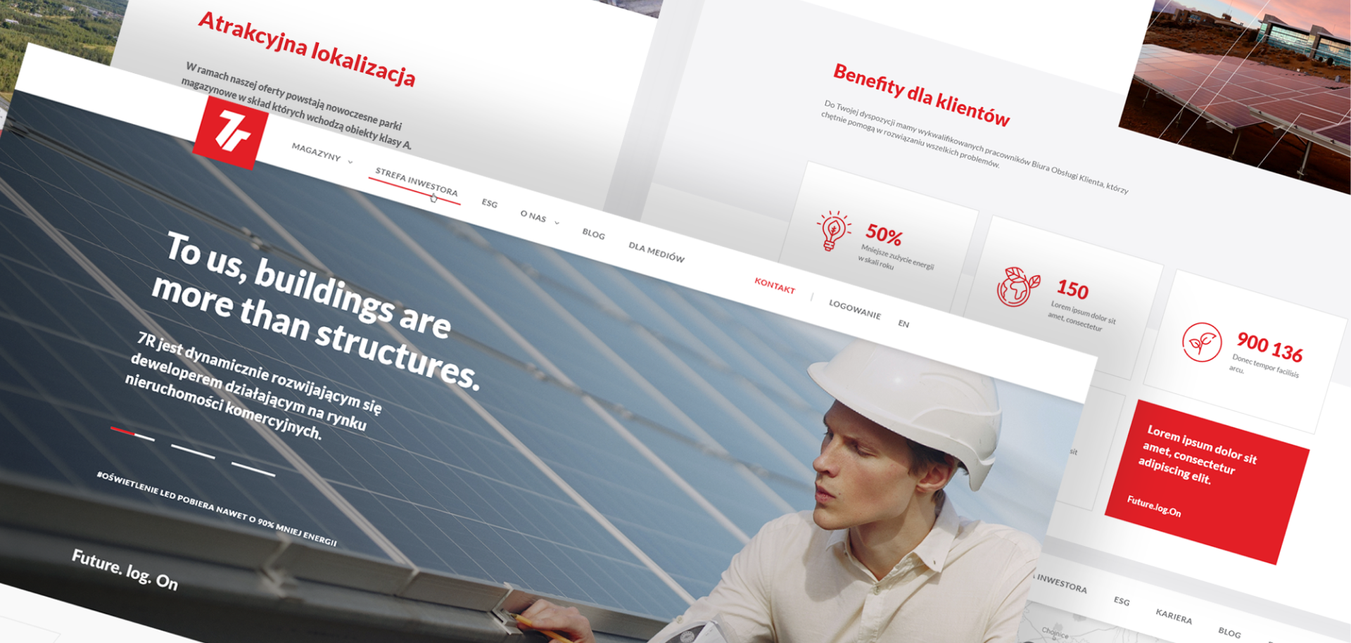 We created a completely new website for 7R after a smooth rebranding ...