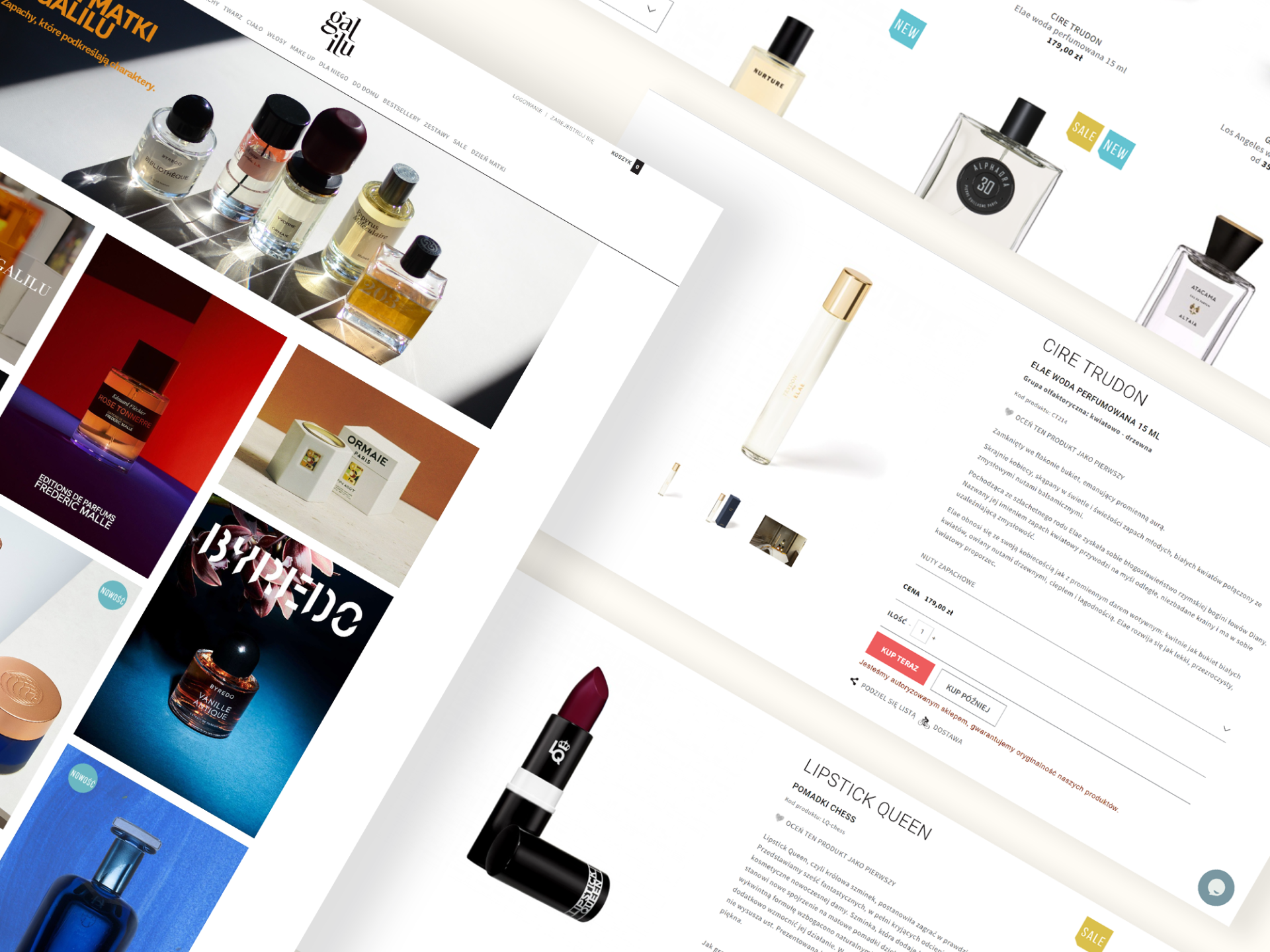 Using Magento established an online perfumery for Galilu